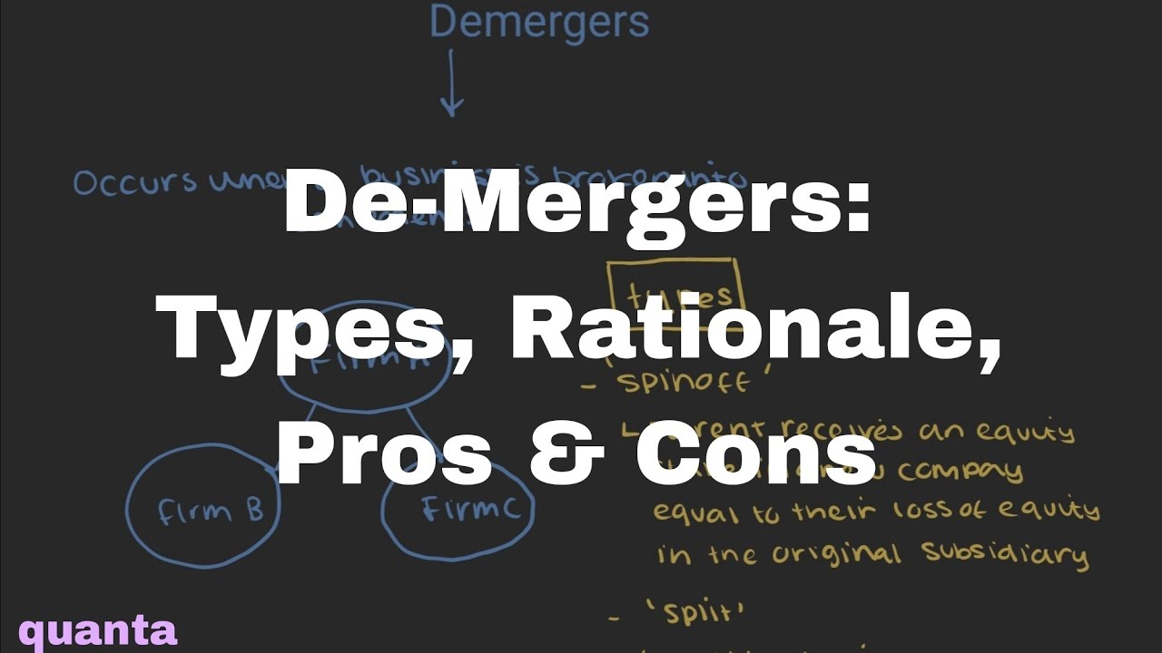 De-Mergers: Types, Rationale, Pros & Cons - YouTube