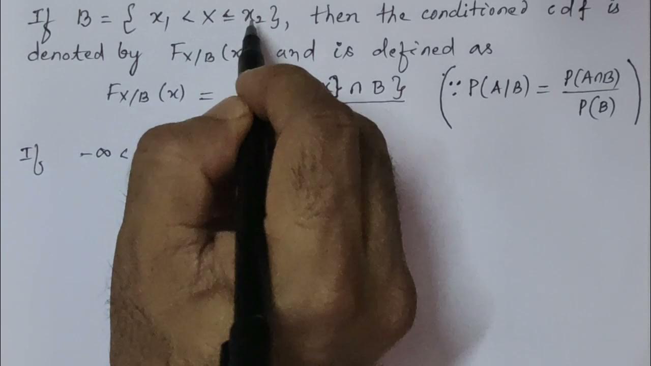 characteristic function | conditioned random variable | 18EC44 | module 1 class 6 - YouTube