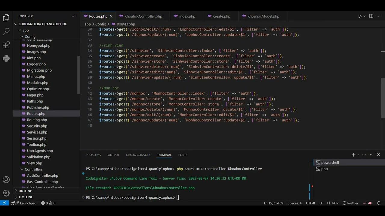 Bài 23: Form khóa học | Codeigniter 4 PHP MVC - Postgres DB - YouTube