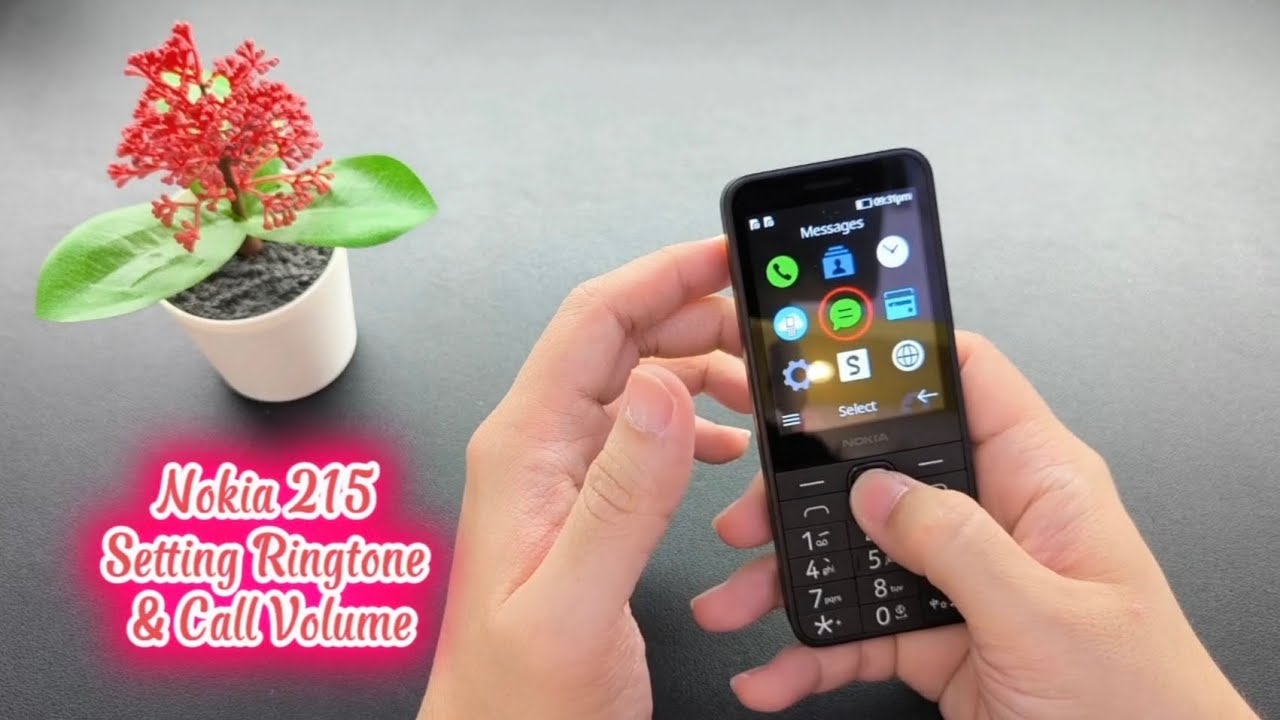 Nokia 215 Setting Ringtone & Call Volume - YouTube