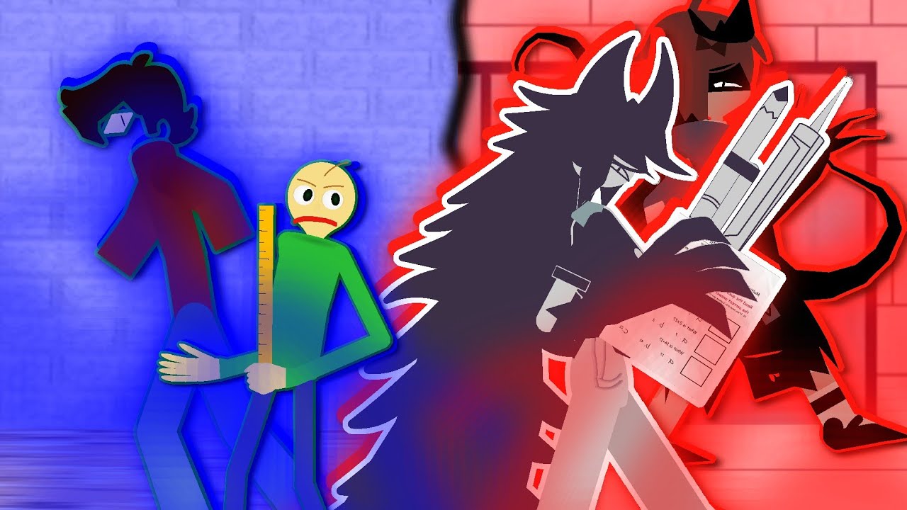 Baldi's Basics vs Fundamental Paper Education (FULL CUT) | Stick Nodes ...