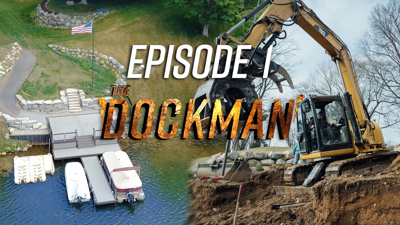The Dockman Episode One: Seawall, Dock & Rockwall Install - YouTube