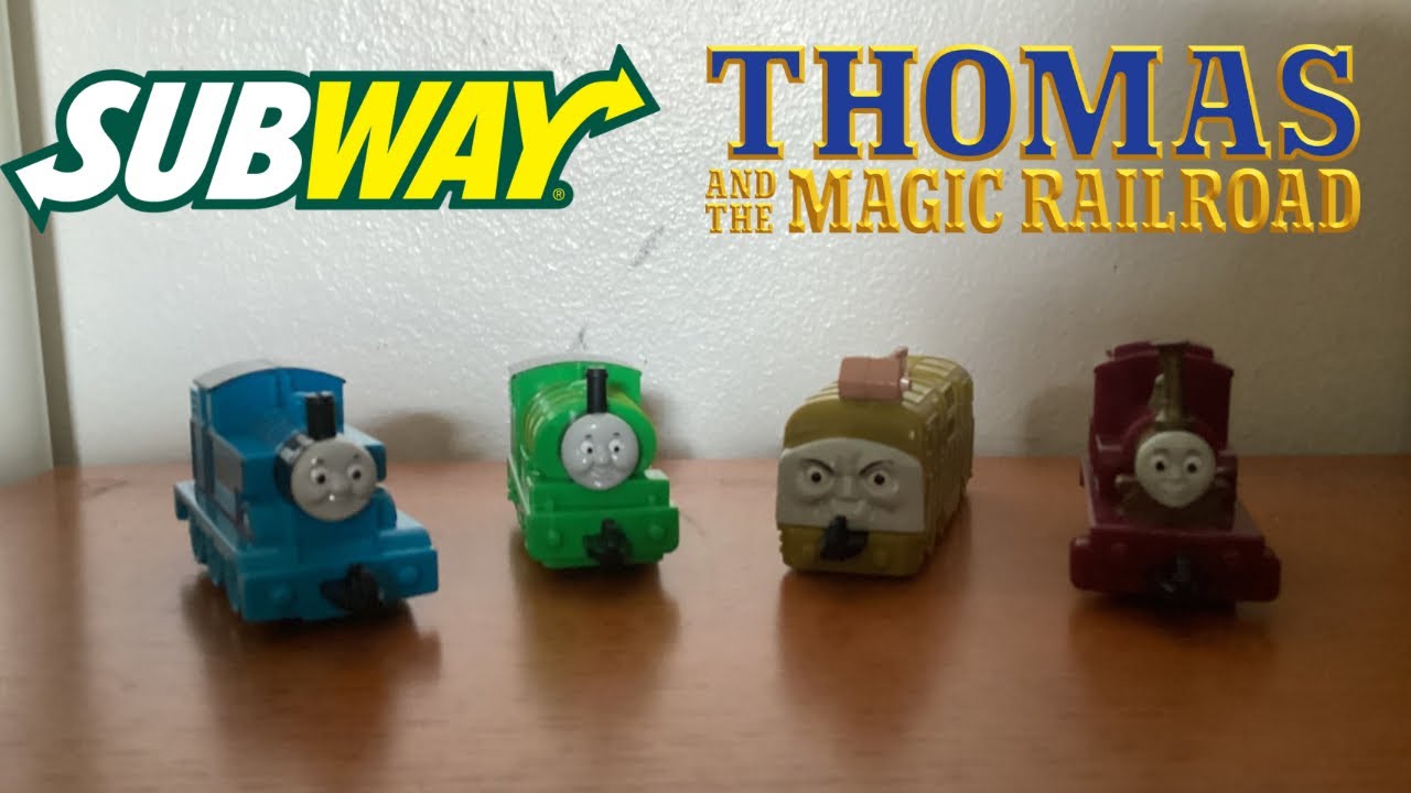 Rare 2000 Subway Thomas and the Magic Railroad Set of 4, Unboxing and ...