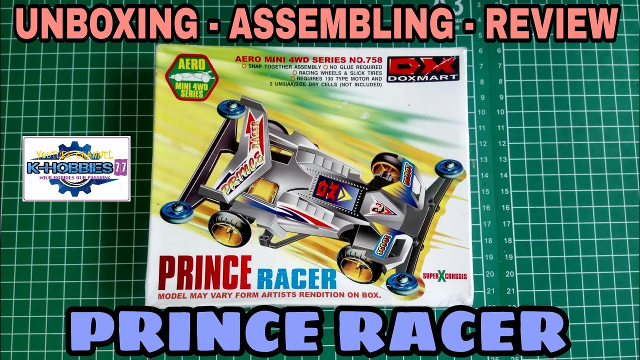 Unboxing & Review Mini 4wd Prince Racer [ミニ四駆] - YouTube