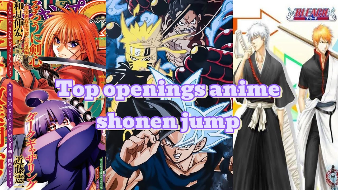 TOP 100 OPENINGS ANIME SHONEN JUMP (shueisha) - YouTube