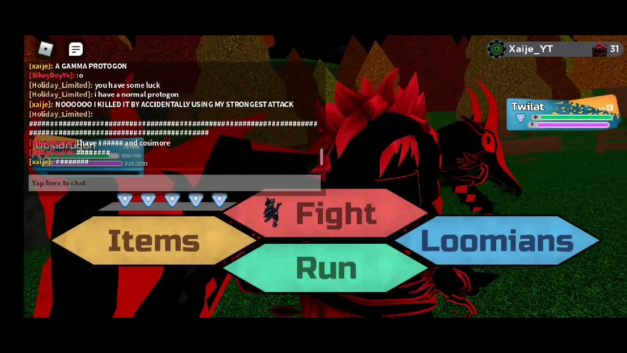 Loomian legacy gamma/gleam hunting - YouTube