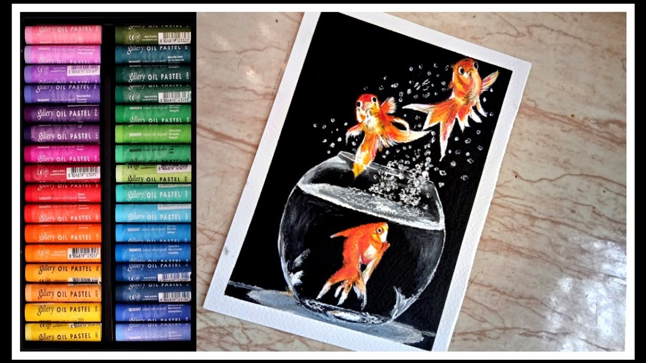 #Oil Pastel/ Fish Drawing/Step by Step for beginners - YouTube