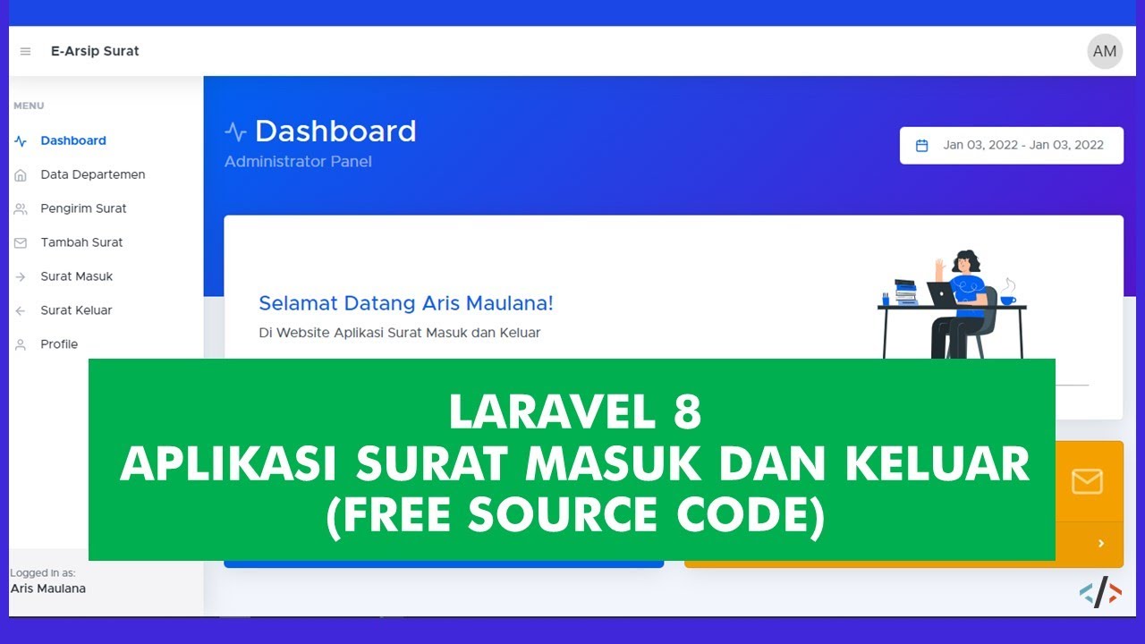 Aplikasi Surat Masuk dan Surat Keluar Berbasis Web - Laravel 8 - YouTube