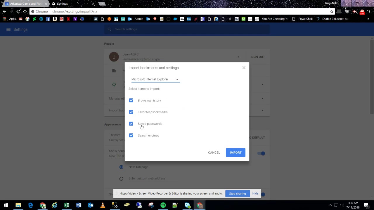 import bookmarks from IE - YouTube