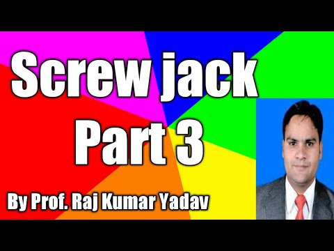 Screw jack experiment - YouTube