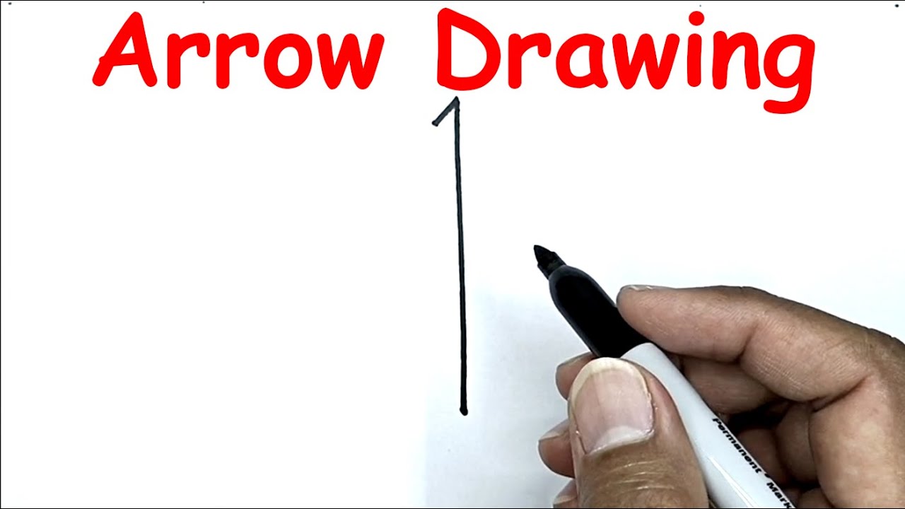How To Draw Arrow And Bow With Number 1 | Drawing With Number - YouTube