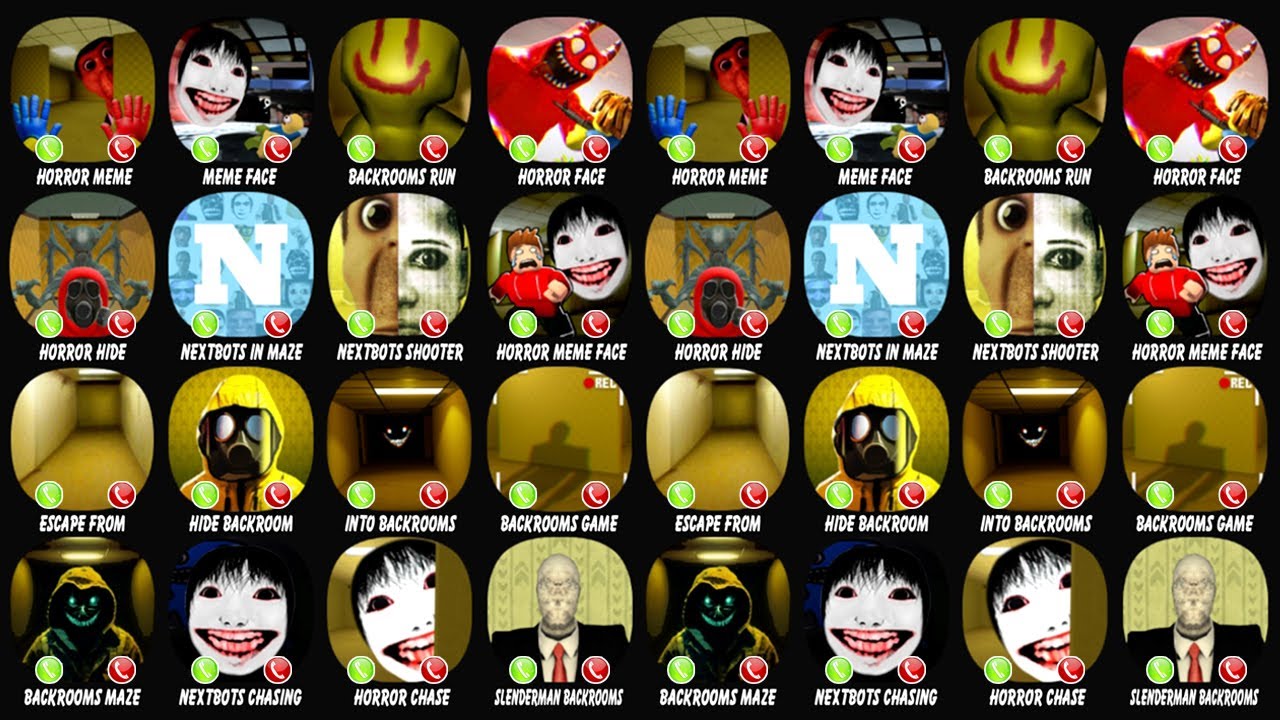 Horror Meme, Meme Face Hide and Seek, Backrooms Run, Horror Face ...