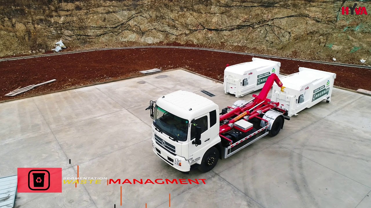 Hyva Titan EVO hookloader at work in China - transport of the ...