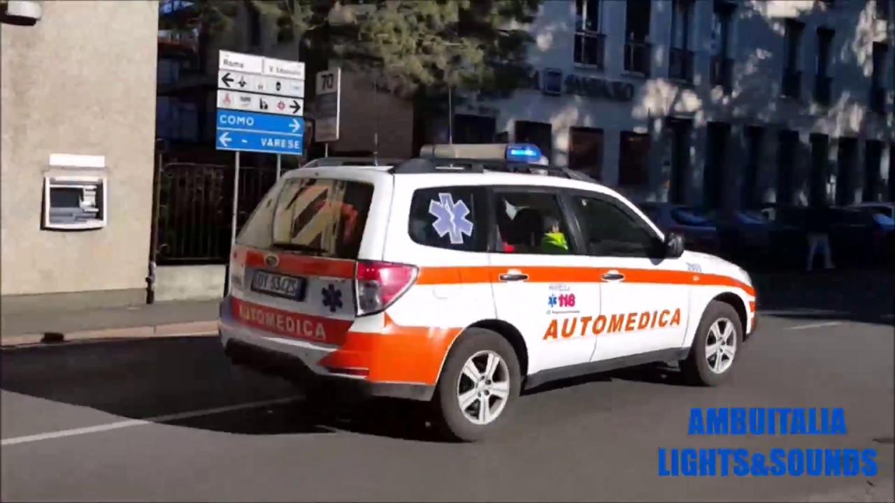 [HD] |Advanced Life Support Vehicle in Emergency_Italy| MSI a Olgiate ...