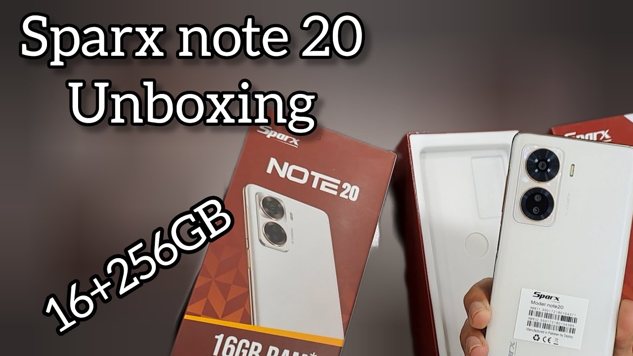 sparx note 20 pearl white color unboxing 50mp Camera - YouTube
