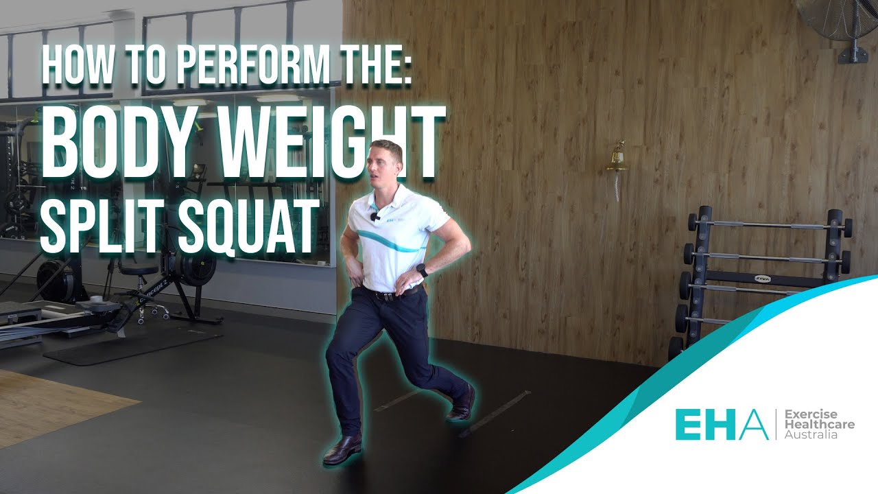 How To Perform The Body Weight Split Squat - YouTube