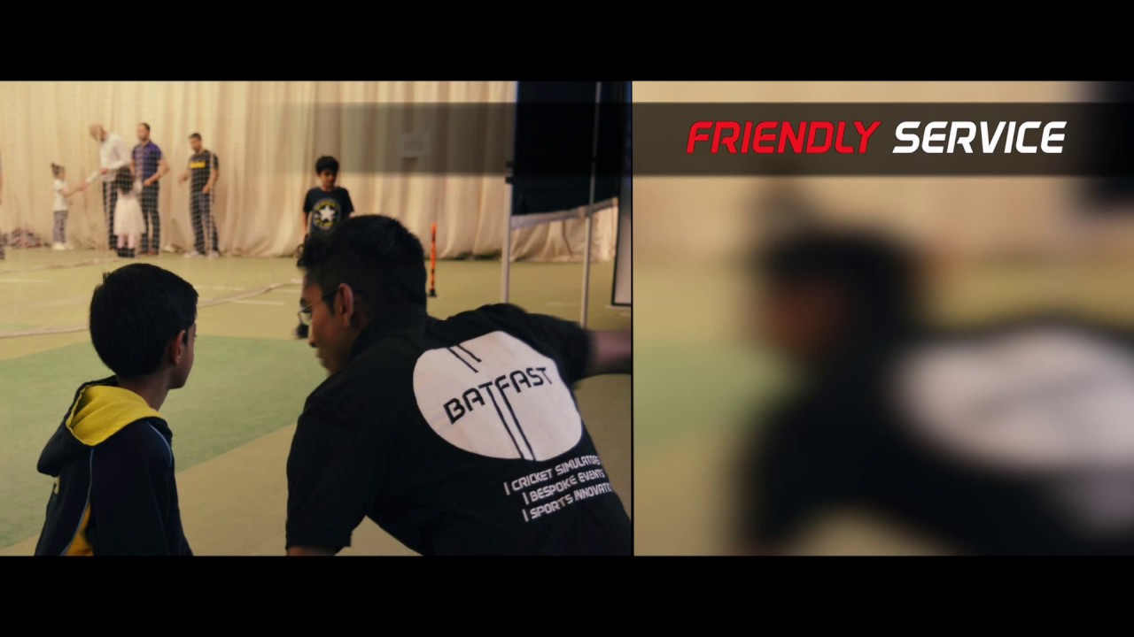 BATFAST Cricket Simulator Childrens Cricket Party - YouTube