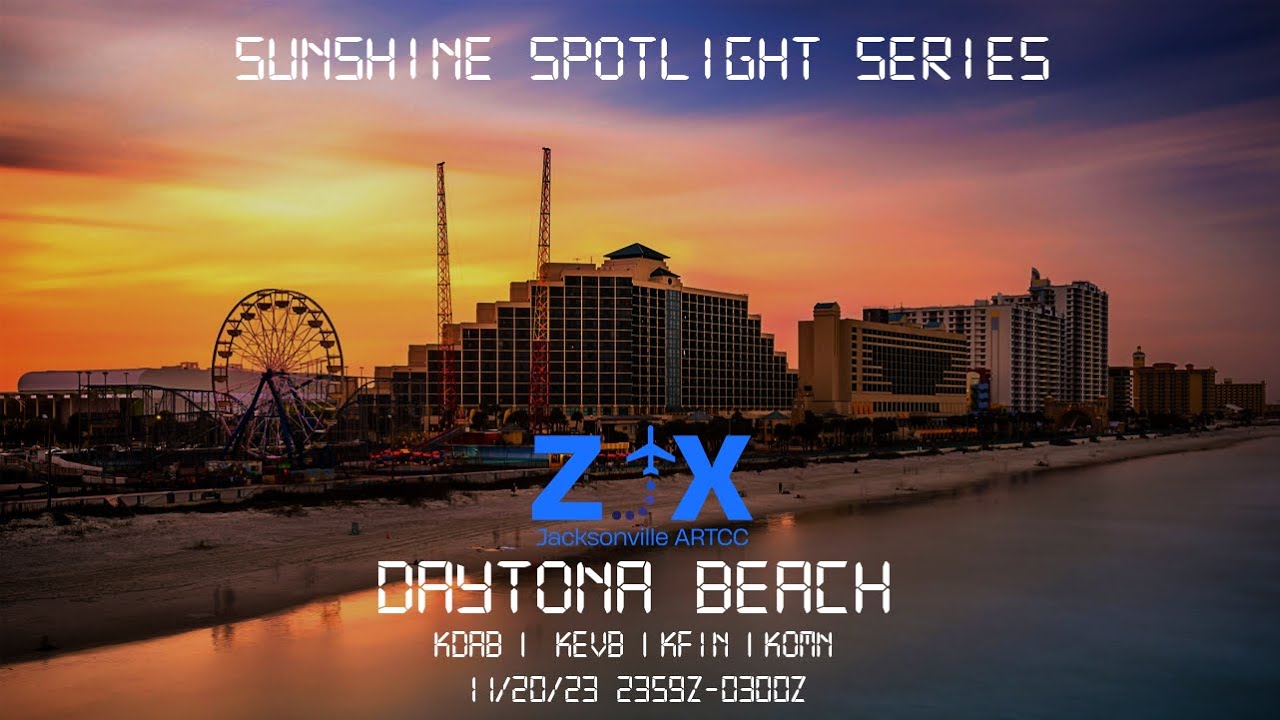 VATSIM Sunshine Spotlight Daytona Tower Cab View - YouTube