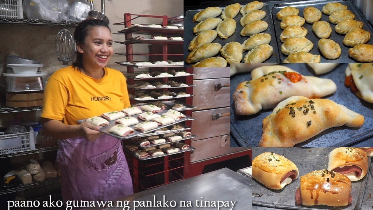 MAKING BREAD SANDWICH IN THE BAKERY/ PAANO AKO GUMAWA NG PANLAKONG ...