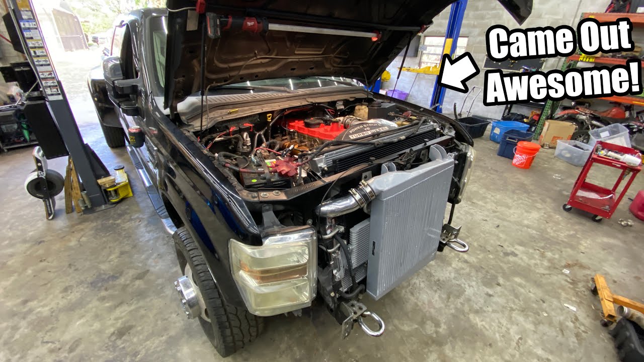 CUMMINS Swapped FORD Get's A Full Front End! Major Upgrades + Finishing ...