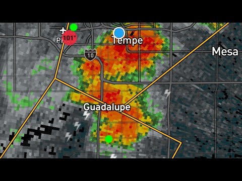 The August 22, 2024 Tempe AZ monsoon as it was... - YouTube