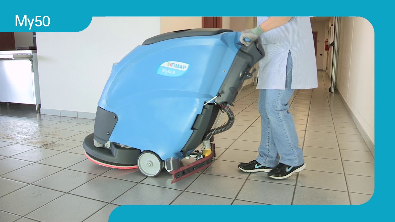 Поломоечная машина FIMAP My50 - YouTube