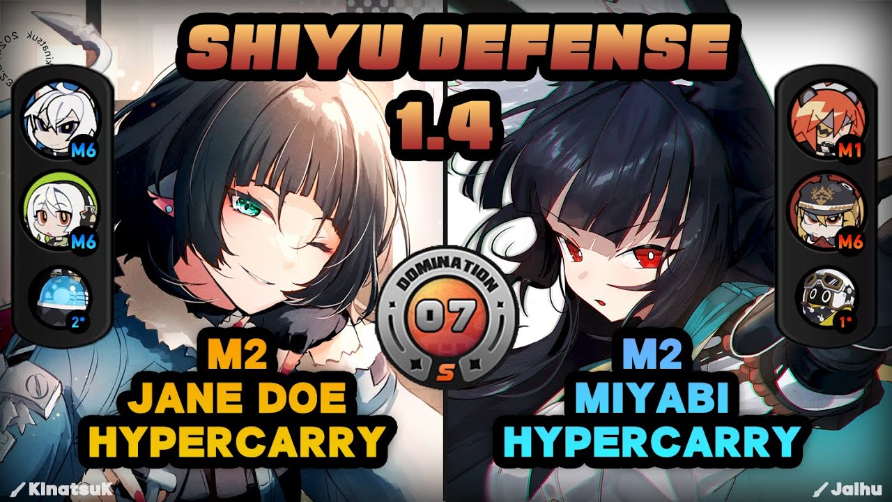 Miyabi & Jane Doe UNDER 2m Clear!!! | NEW Shiyu Defense 1.4 (Stage 7 ...