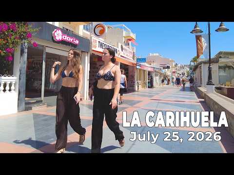 La Carihuela Torremolinos July 25, 2026 Summer Walking Tour Malaga Costa del Sol Spain [4K]