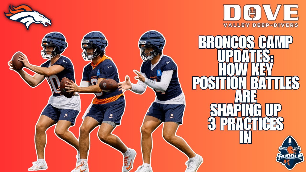 Broncos Camp: How Key Position Battles Are Shaping Up | Dove Valley Deep-Divers - YouTube
