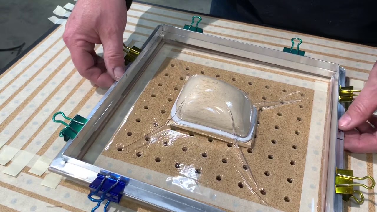 Vacuum forming frames and tests - YouTube