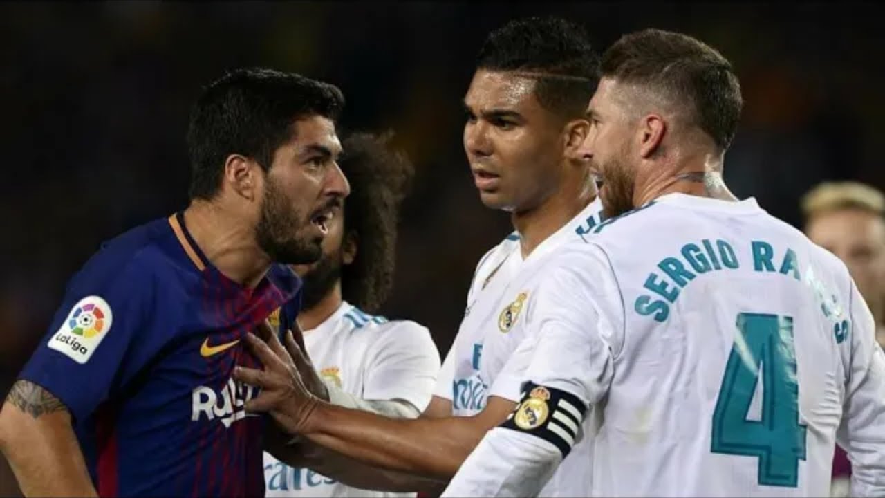 Ketika Luis Suarez Marah... Inilah yang Dilakukan Sergio Ramos... - YouTube