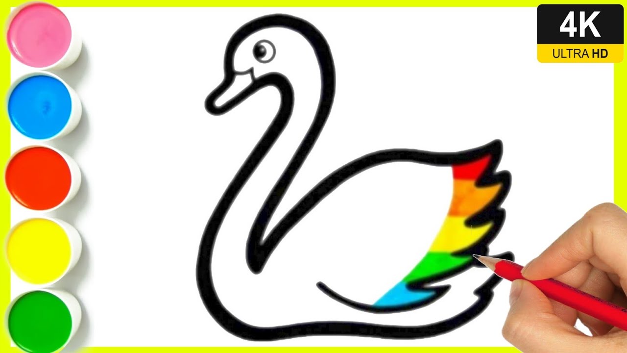 How to draw duck for beginners || Duck drawing step by step || battakh ...