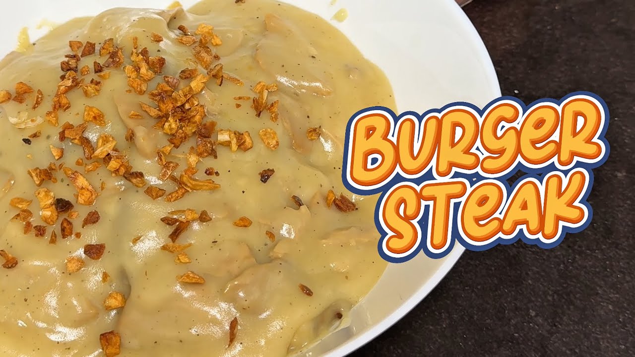 EASY BURGER STEAK RECIPE | Savory Homemade Sauce & Juicy Patties! - YouTube