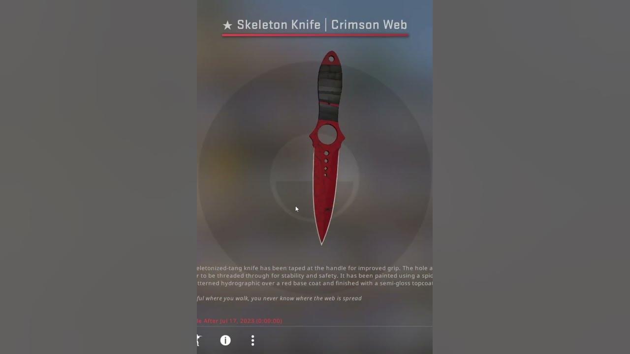 Unboxing a Skeleton Knife Crimson Web - YouTube