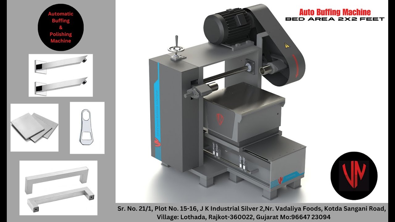 Aluminium flat Profile Automatic Buffing & Polishing Machine ||VN Machines Pvt Ltd-Rajkot ...