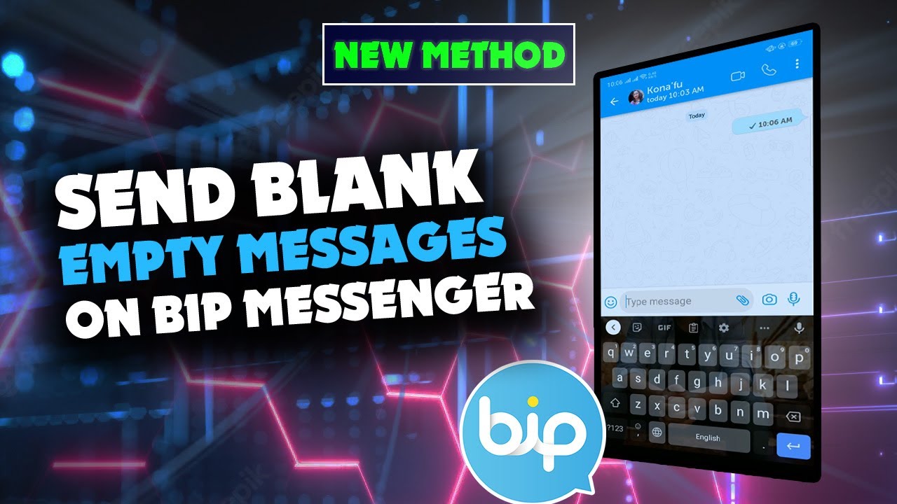 How to Send Blank and Empty Messages on BiP Messenger - YouTube