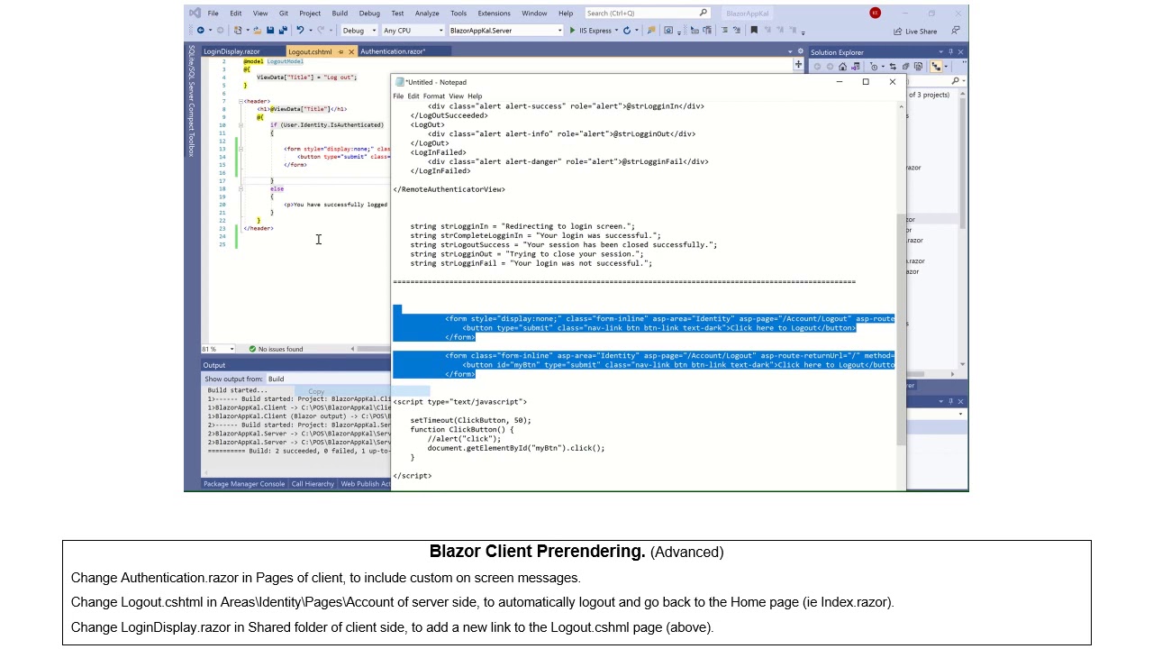 Blazor Client Prerender ADVANCED with Authentication (ADVANCED - Part 3) - YouTube