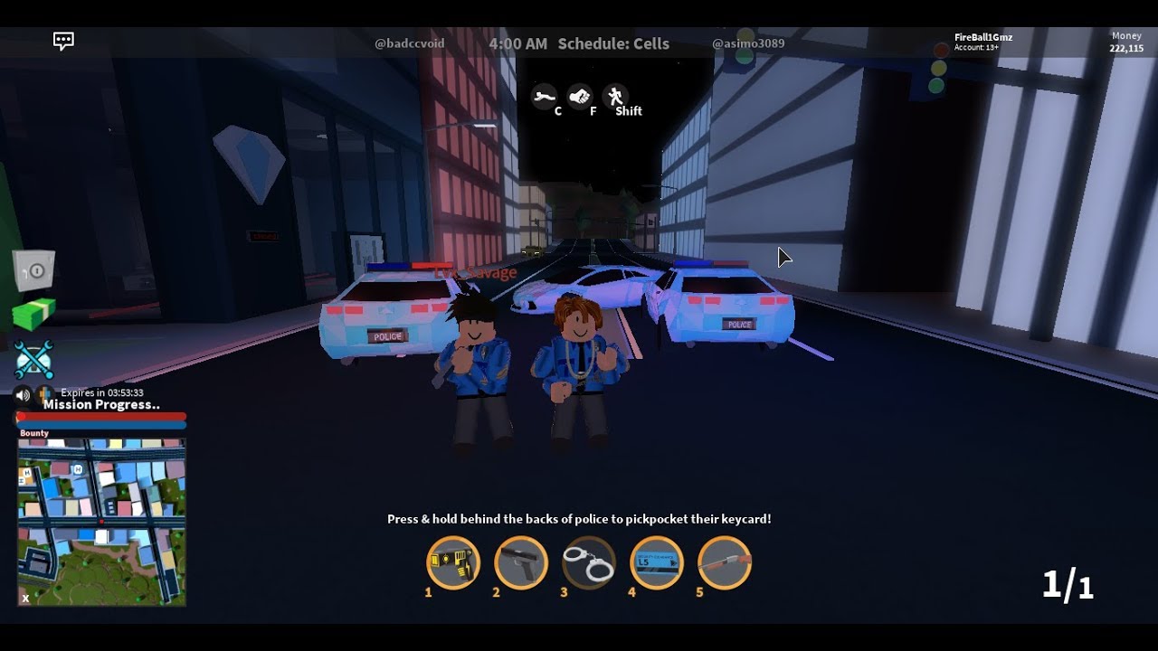 ROBLOX COP N ROBBER AT THE SAME TIME???????!!! - YouTube