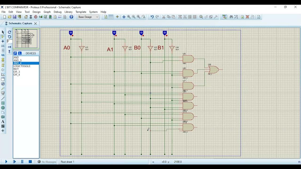 2 bit comparator - YouTube