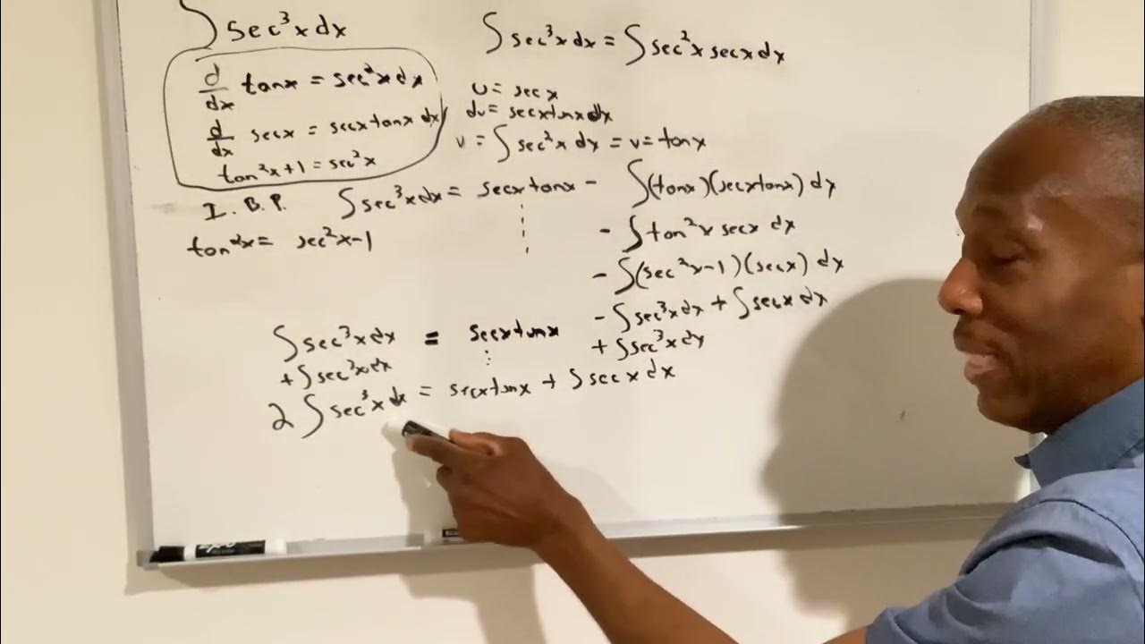 Integral of the sec^3(x)dx - YouTube