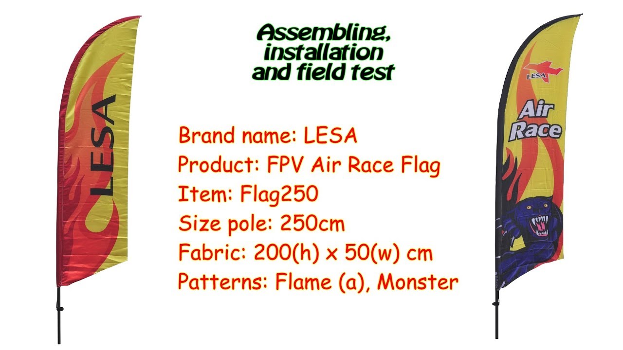 LESA FPV Air Race Flags (Assembling, installation and field test) - YouTube