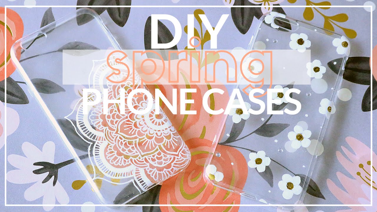 DIY SPRING PHONE CASES - Marc Jacobs Daisy & White Henna - YouTube