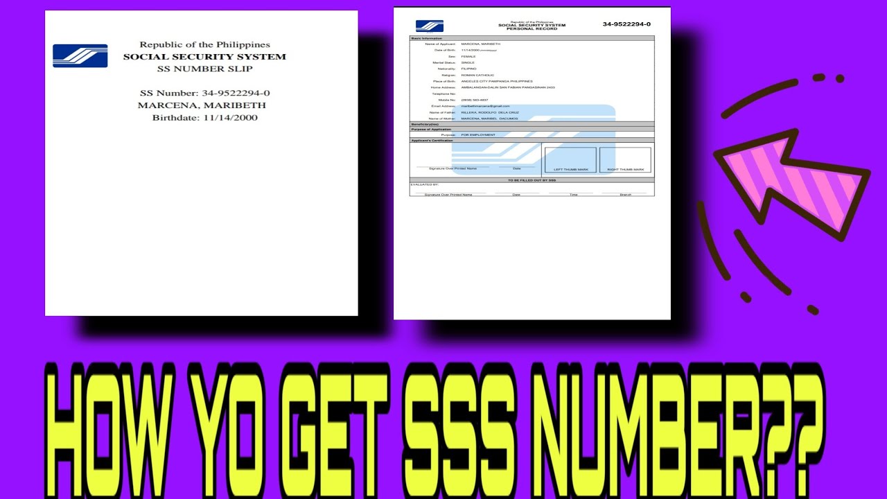 PAANO BA KUMUHA NG SSS NUMBER ONLINE / SSS E-1 FORM FOR WORK (USING ...