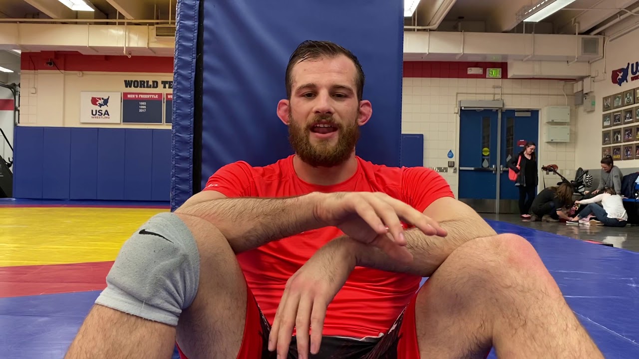 David Taylor back on the mat at Training Camp in Colorado Springs - YouTube
