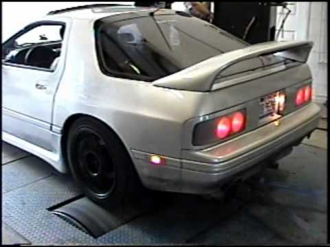 FC RX7 turbo Dyno power and 1/4mile pull - YouTube