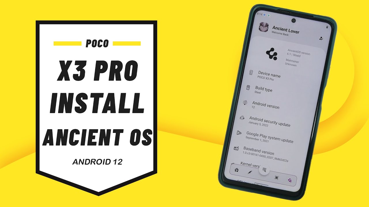 POCO X3 PRO AOSP Rom With MIUI Camera | Ancient Os 6.1 Official Android ...