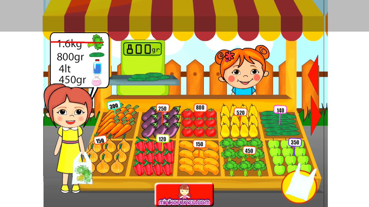 LILI BAZAAR AND CASHIER - SUPERMARKET GAME - LILI GAMES - KIDS GAME ...