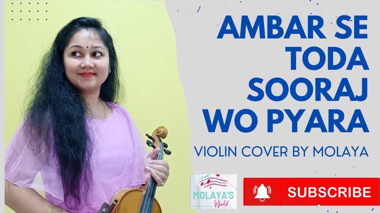 Ambar Se Toda || Violin Cover By Molaya|| From Movie RRR🎻🎻🎻 - YouTube