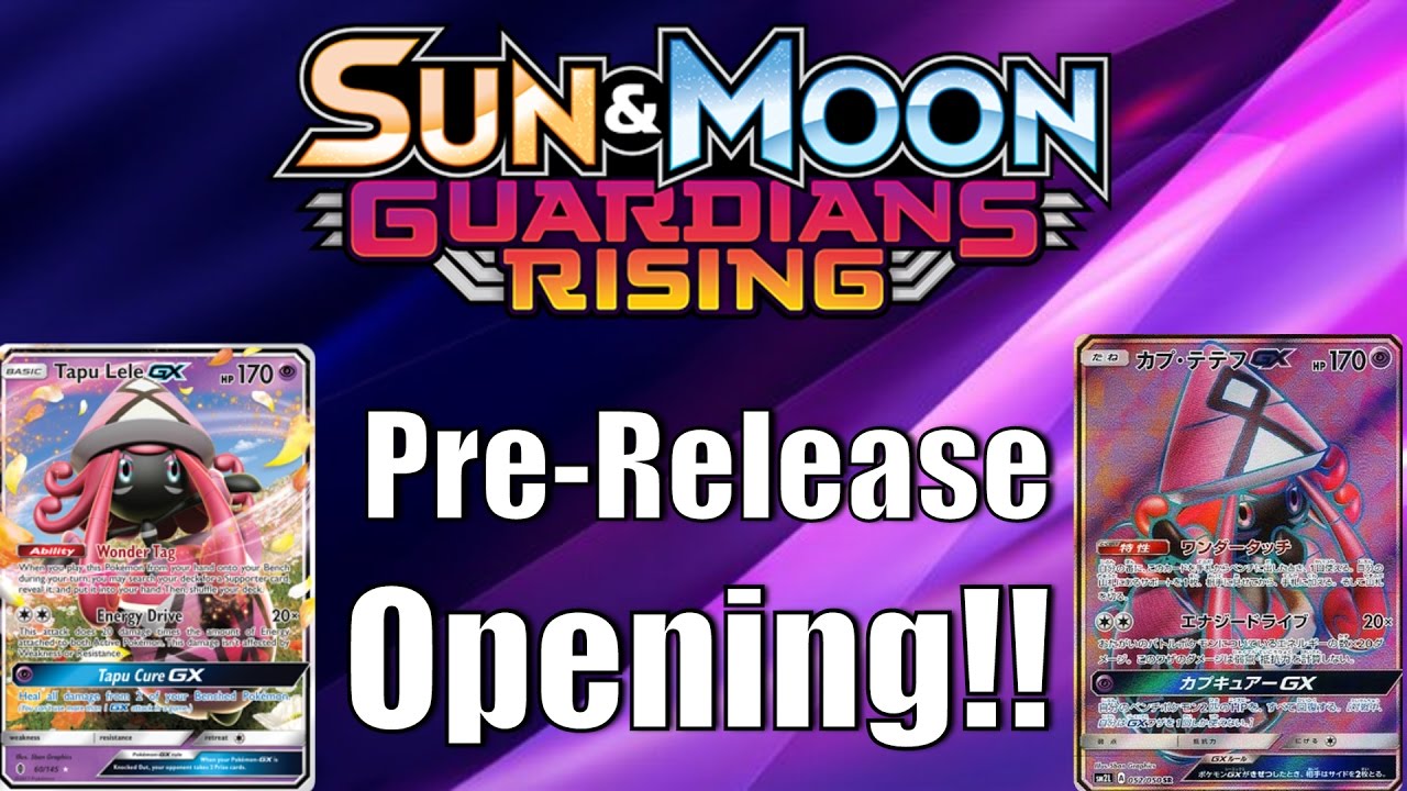 Pokemon TCG Guardians Rising Pre Release Opening!! - YouTube
