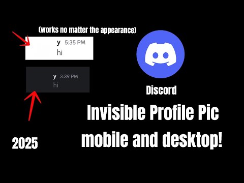 HOW TO GET INVISIBLE PROFILE PIC ON DISCORD 2025 mobile and pc working ...